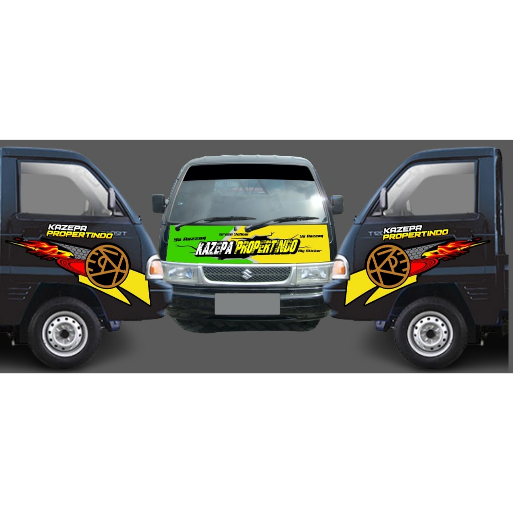 Pick UP STICKER HOOD AND RIGHT LEFT DOOR CARRY FREE COOL CUSTOM ...