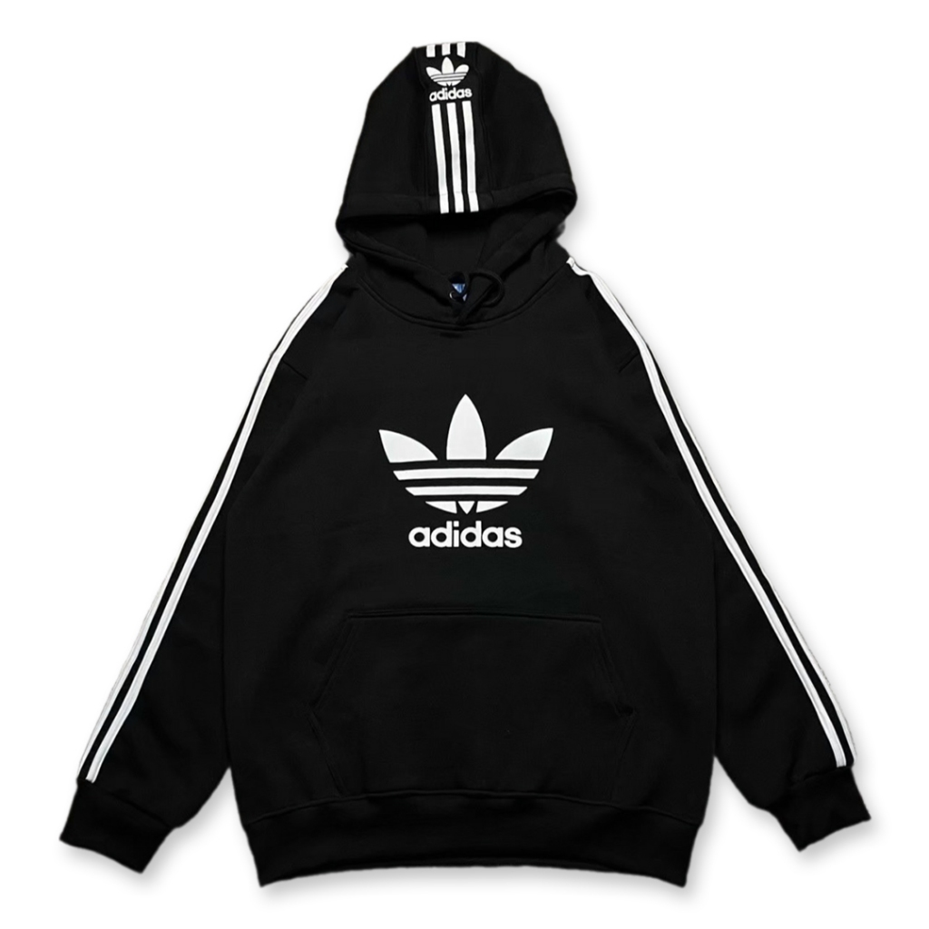 HITAM Adds BIG HOODIE BLACK BLUE LOGO FULL TAG LABEL | Shopee Philippines