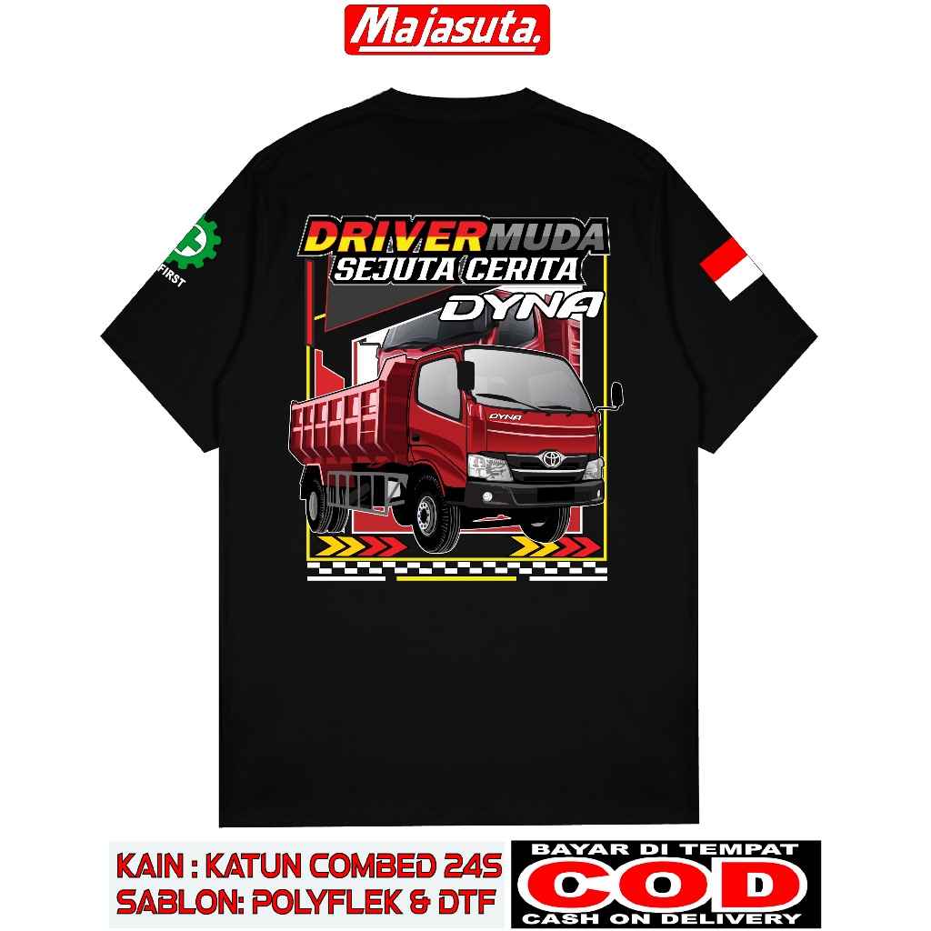 TOYOTA DYNA YOUNG DRIVER T-SHIRT DTF SCREEN PRINTING COOL KAOSDISTRO ...