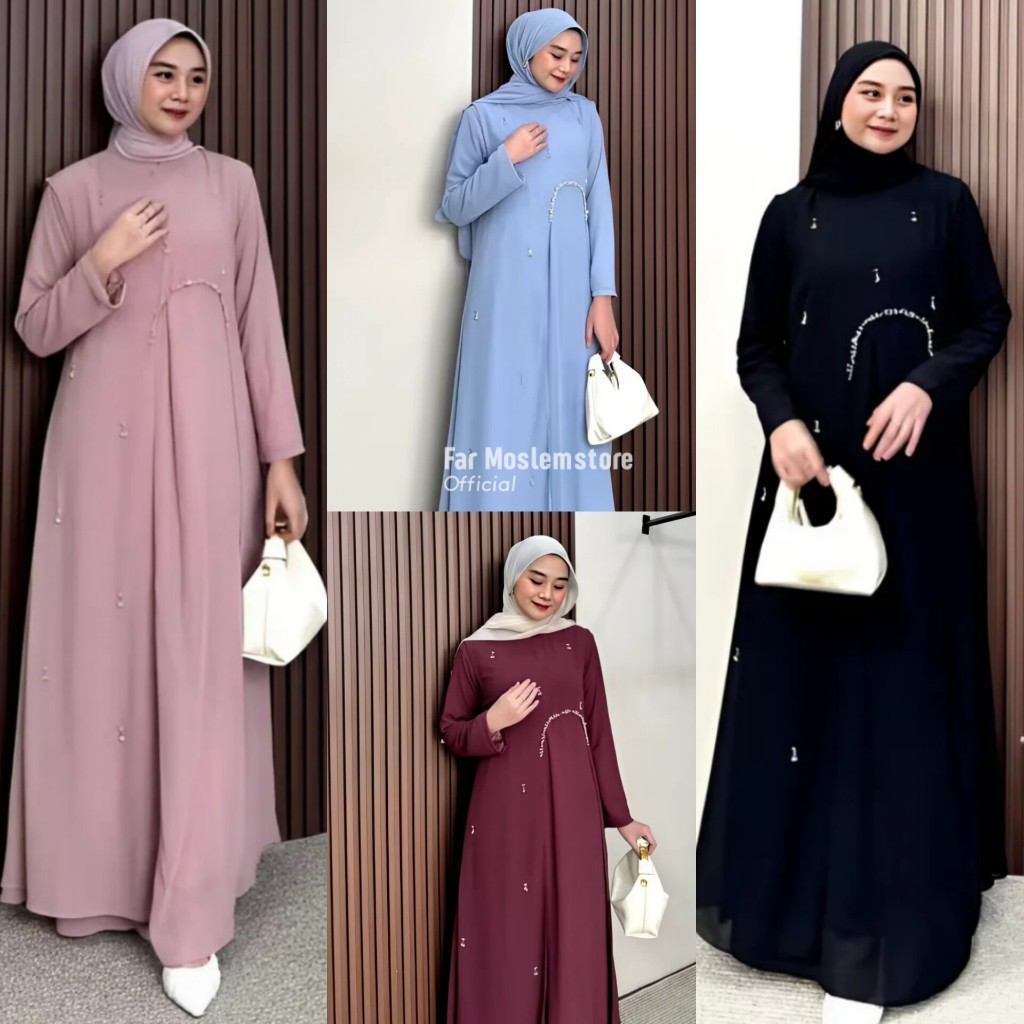 Abaya OUTER DRESS MALAYA BUSUI FRIENDLY INNER+OUTER ABAYA SEQUENCE ...