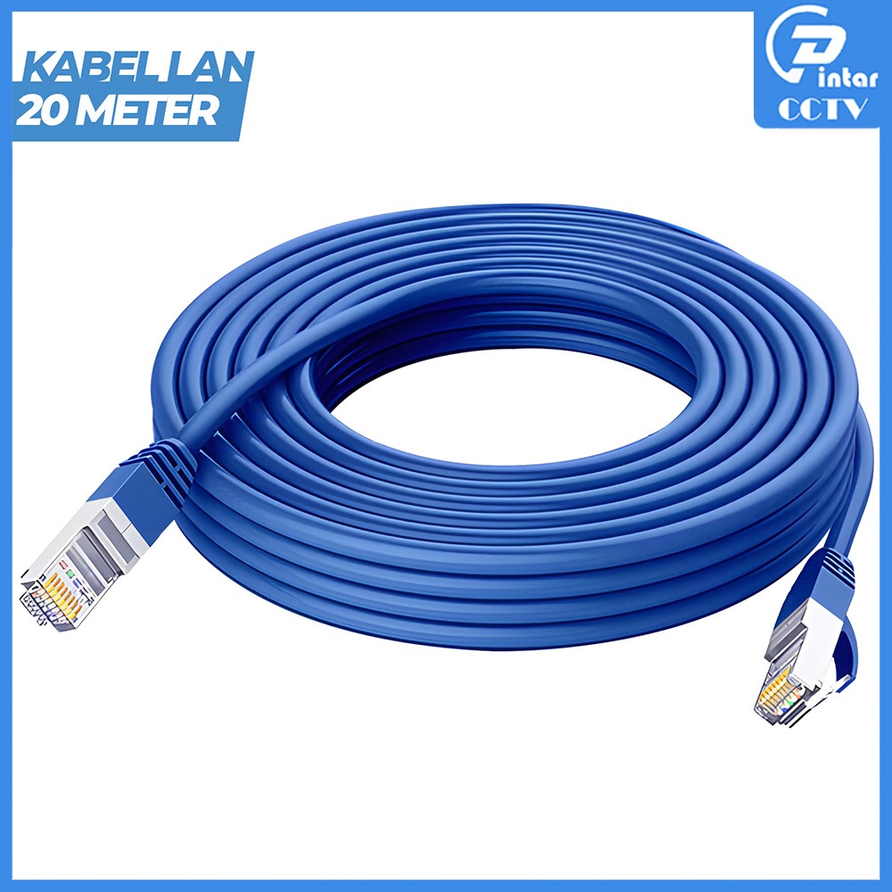 20m RJ45 Ethernet Network LAN Cable CAT 5E High Speed 1000Mbps LAN ...
