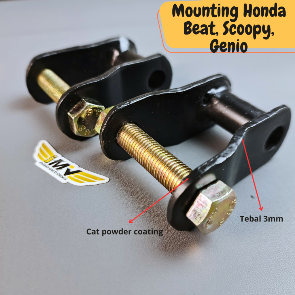 Mounting Beat Deluxe Scoopy Genio New KOJ Iron Material 3 Mm Thick ...