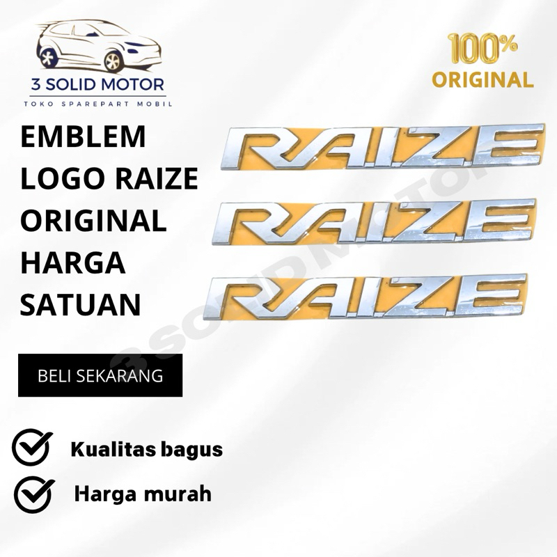 Original RAIZE LOGO EMBLEM | Shopee Philippines