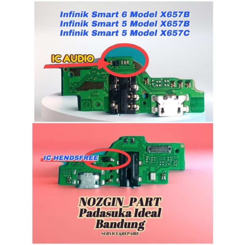 Pcb Board Casing Connector Mic Ic Audio Infinik Smart 6 Infinik Smart 5