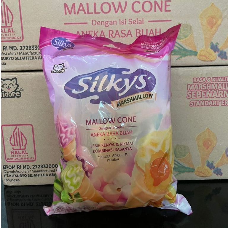 Marshmallow SILKS MALLOW CONE / JUMBO PAO CONTENTS 20 PCS X 4,6 GR ...