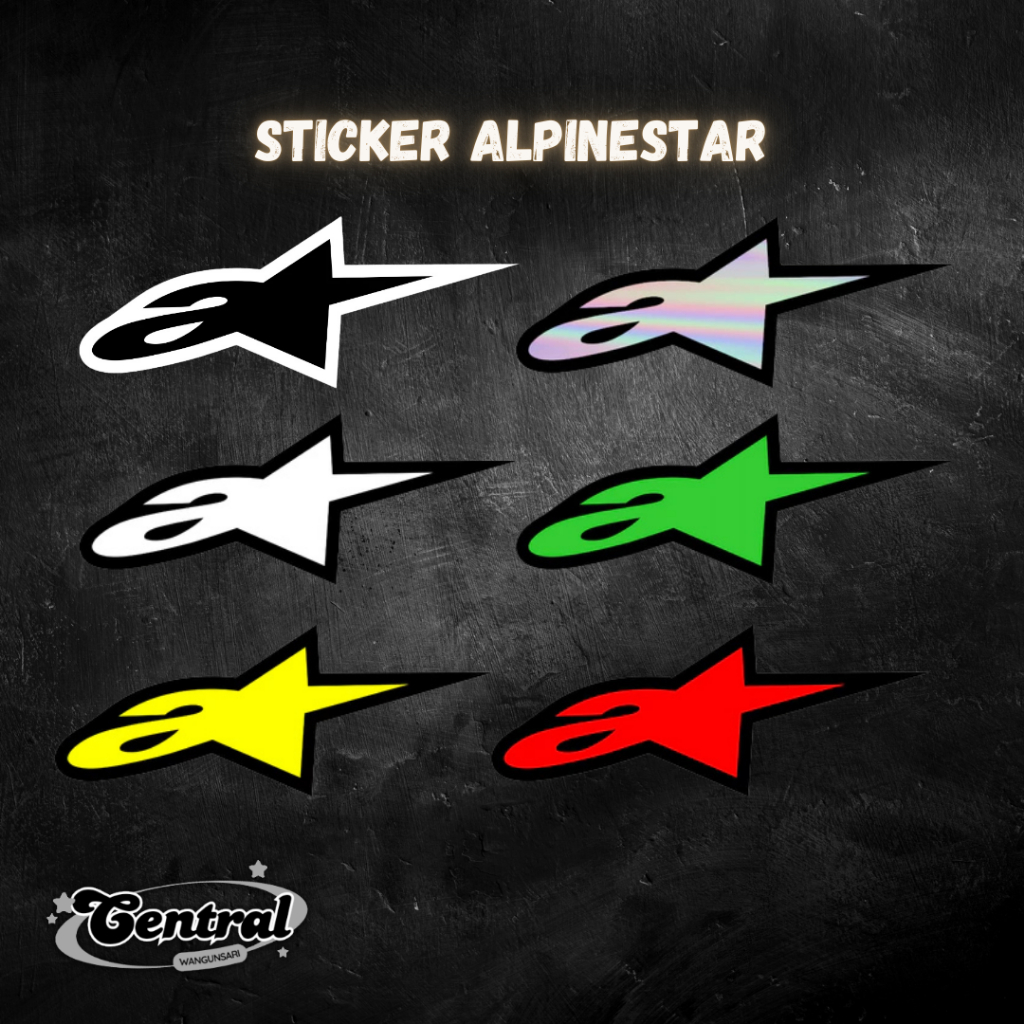 Sticker ALPINESTARS logo sticker ALPINESTARS cutting sticker | Shopee ...