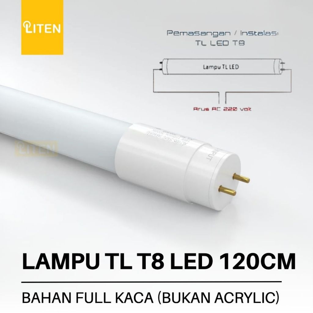 (FULL Glass) T8 Tube LED TL Lamp 120 cm 60 cm TL 8 / Refill T 8 Lamp 9 ...