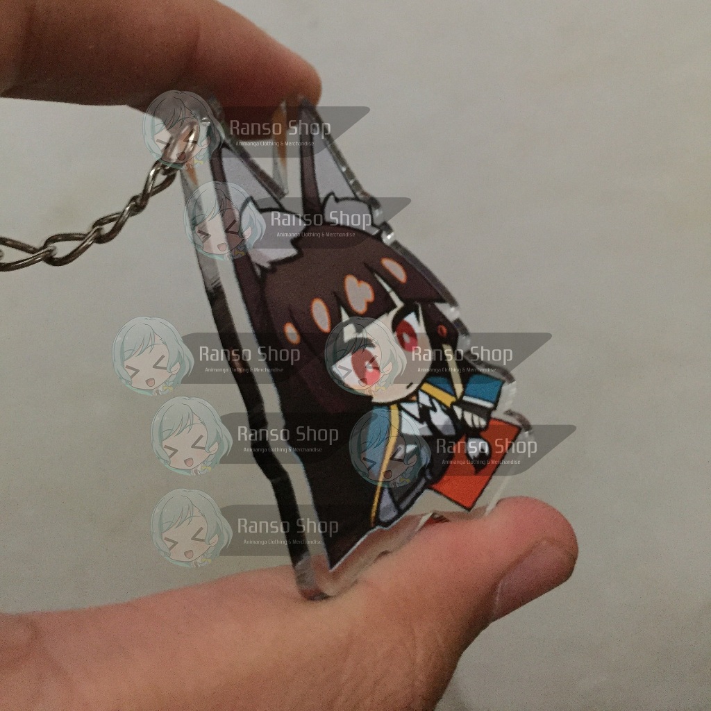 GANTUNGAN Hoshimi Miyabi ZZZ UV Game Keychain 2 Sides Laser Cutting ...