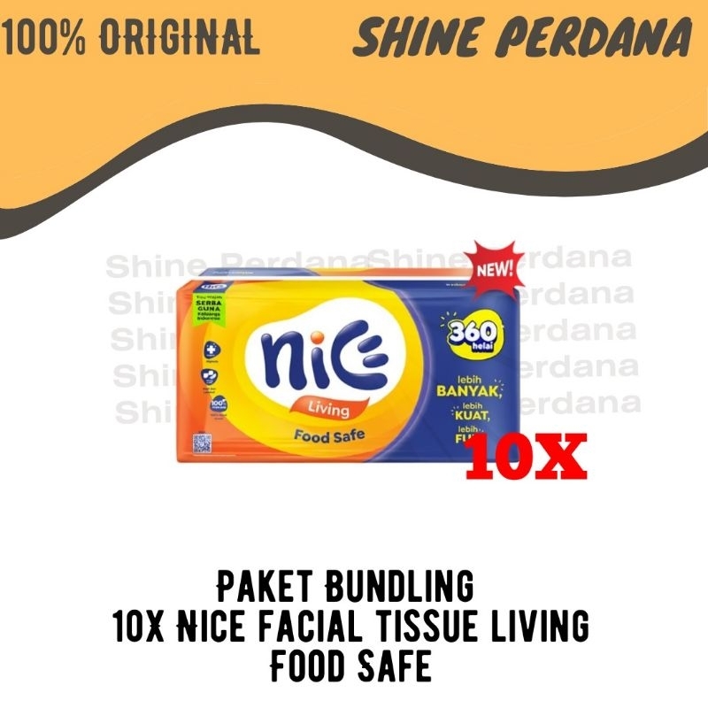 Di SHOPEE - 10 Pack NICE Softpack Tissues 360 Sheets / 180 Sheets ...