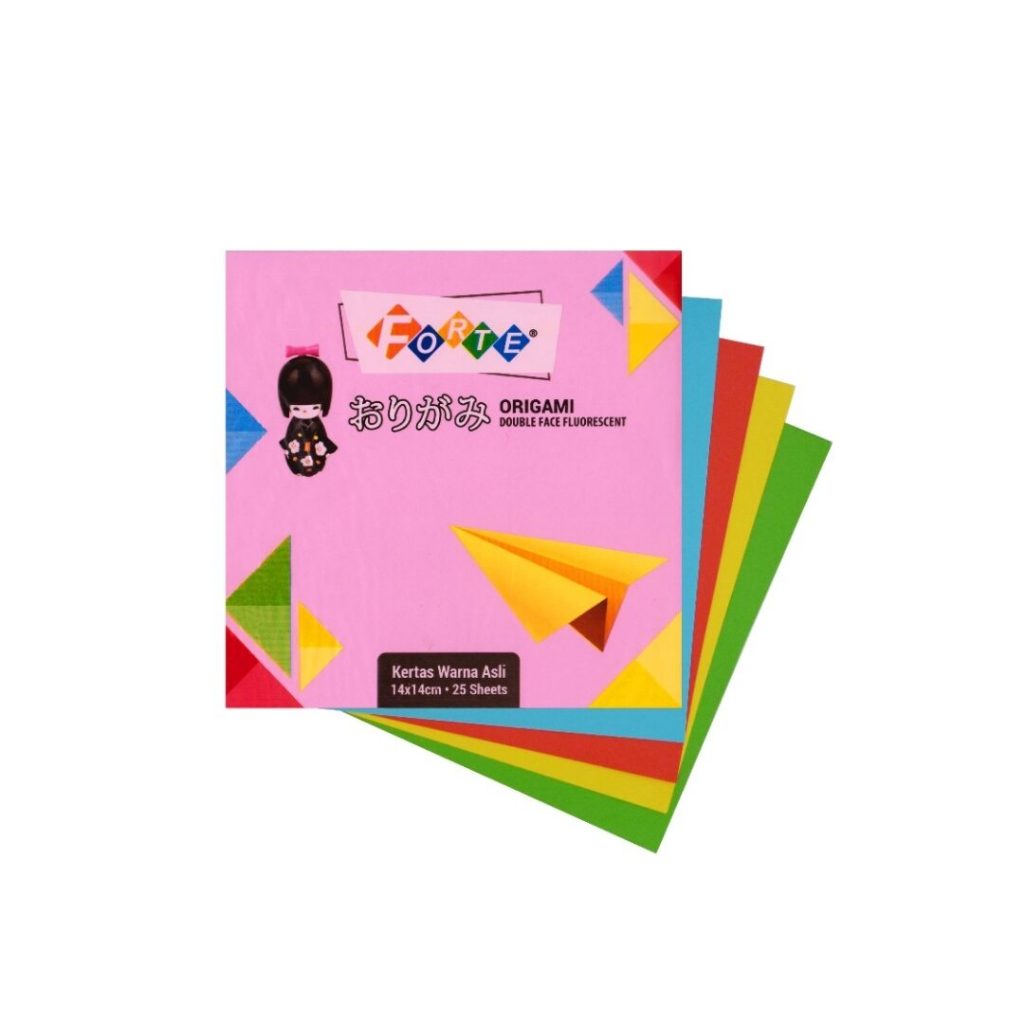 FORTE Color Folding Paper 14 cm Small / Origami Paper 14 x 14 HVS ...