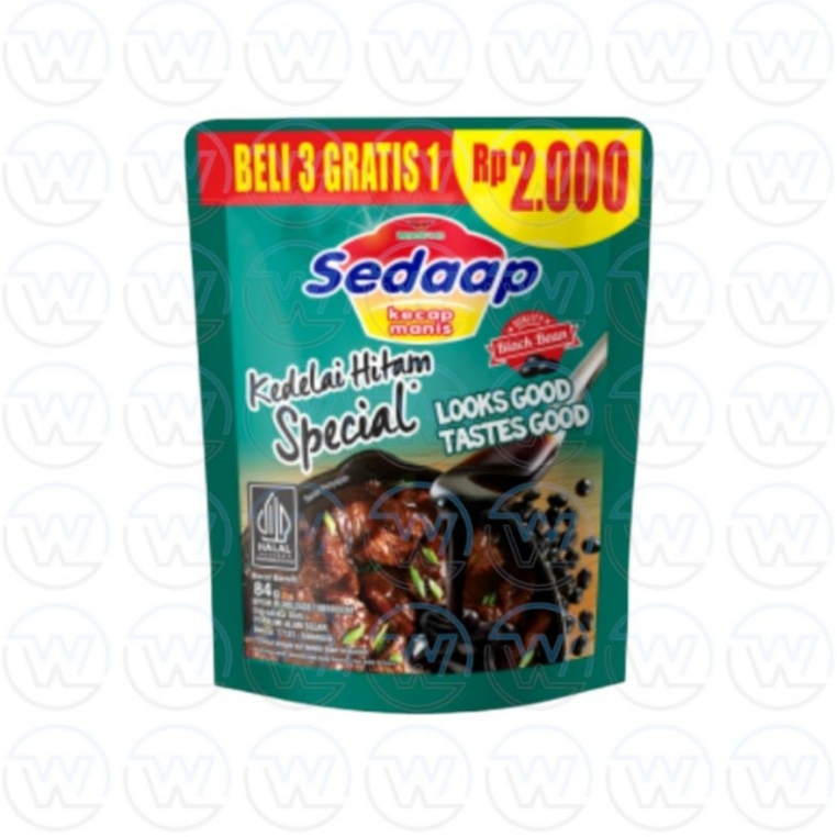 HITAM Sedaap Special Black Soybean Sweet Soy Sauce 77 gr Packaging (Buy ...
