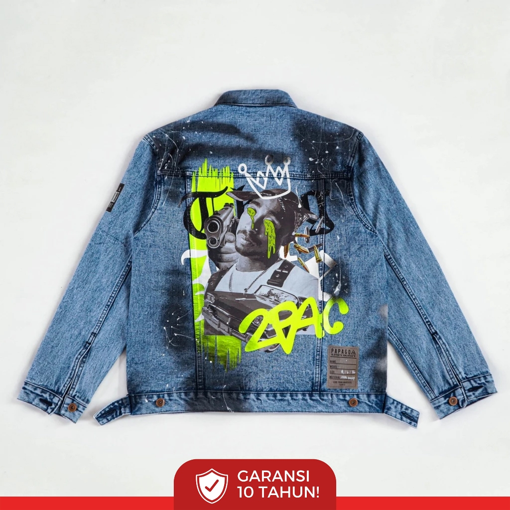 PAPAGO - JEANS JACKET - MEN'S DENIM JACKET - THE GOAT | Shopee Philippines