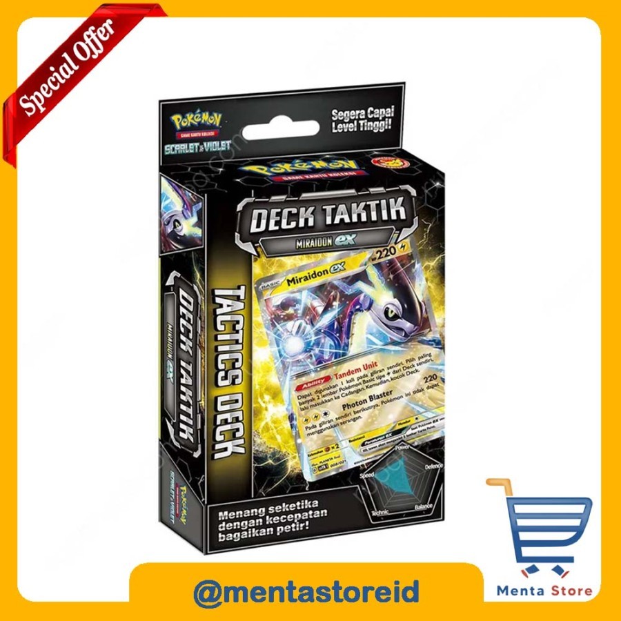 Pokemon TCG Card - Deck Tactic Miraidon ex svTR - Starter Deck Pokemon Game Scarlet & Violet ...