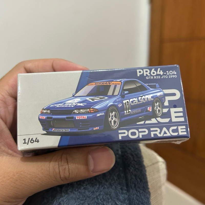 Pop Race - Nissan Skyline GTR R32 JTC 1990 Calsonic - Blue - New sealed ...