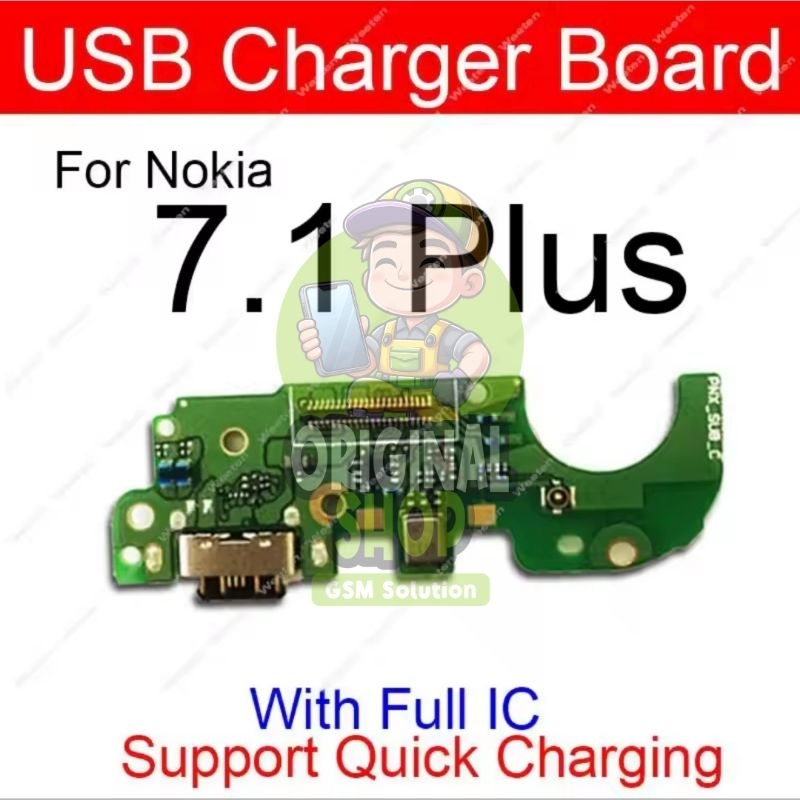 Flexible charger connector original Nokia 7.1 plus Flexible charging ...