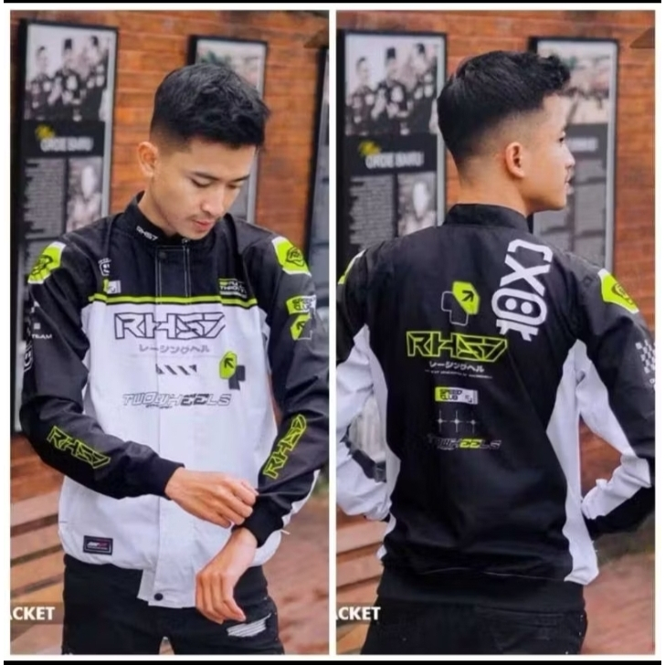 PUTIH HITAM Nascar Black and White Jacket List Stabilo Racing RH57 ...