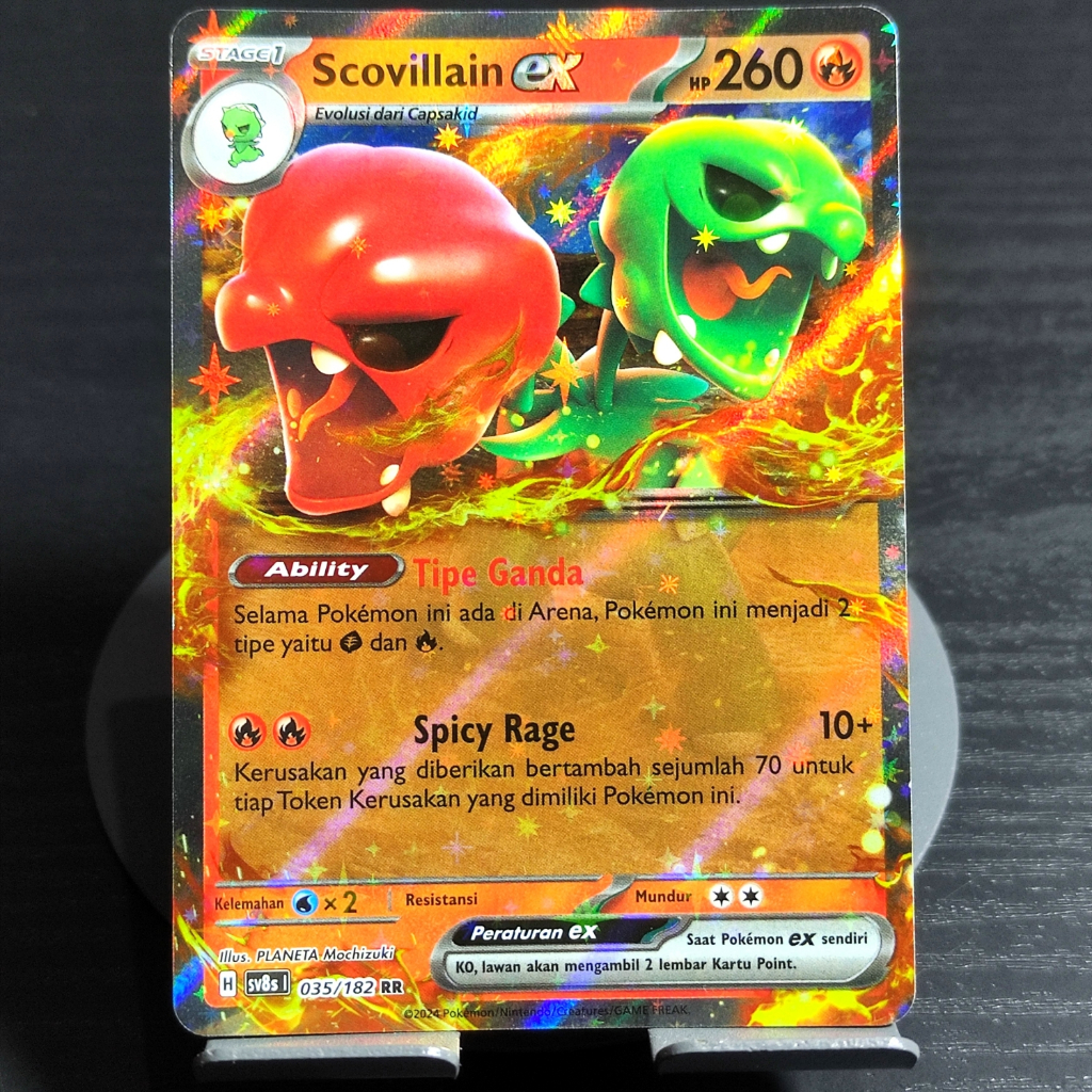 Scovillain EX RR Pokemon PSIKIS TGG INDONESIA CARD (Sleeve) | Shopee ...