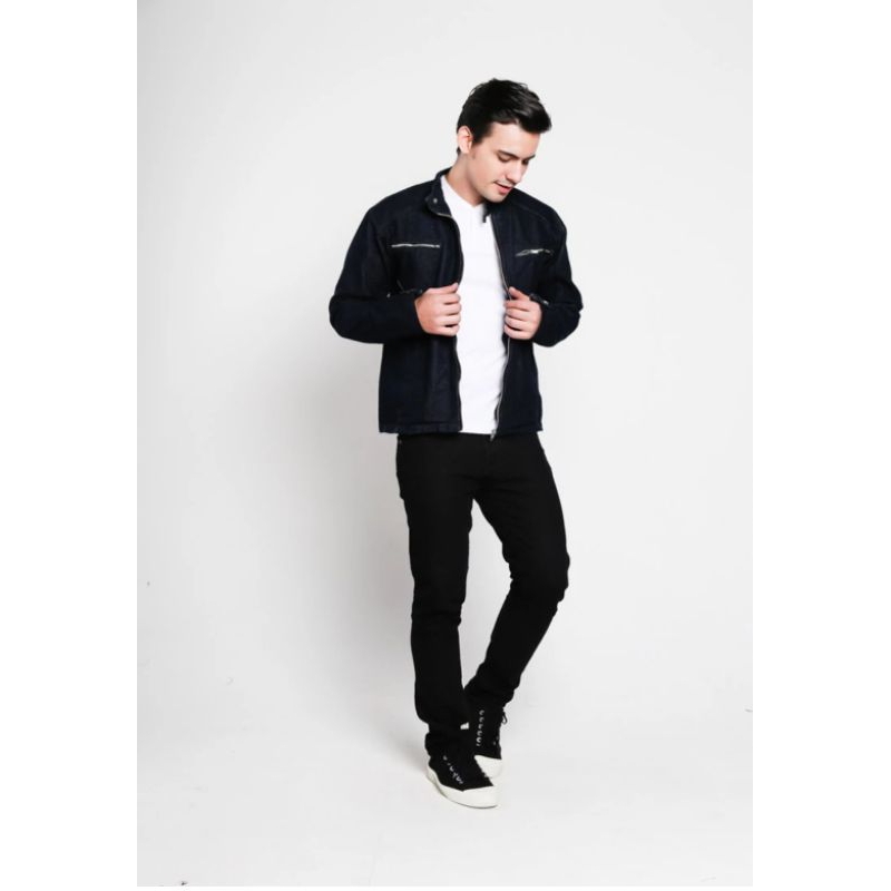 Racing Jean Jacket - Touring Jean Jacket - Bikers Jean Jacket - Zipper ...