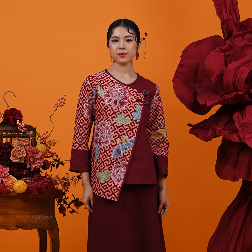 NONA RARA - Tangga Encim CNY T3658, modern women's batik blouse work ...