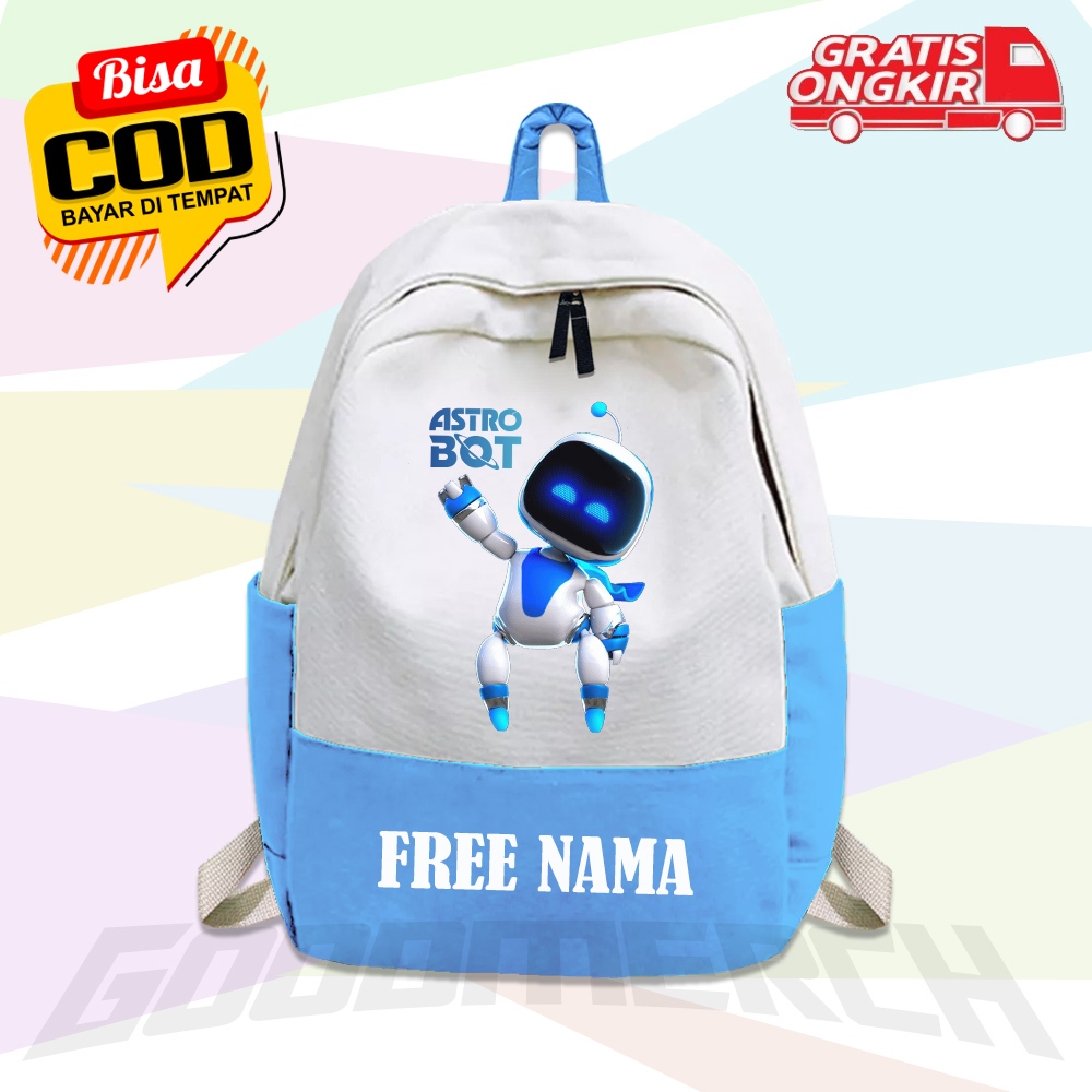 Astro BOT GAME PS5 CHILDREN'S BACKPACK - FREE NAME PRINTING | Shopee ...