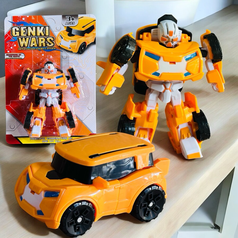 Genki WARS FIGURE DEFORMATION ROBOT TOY BECOMES A NEWEST CAR INTO ...