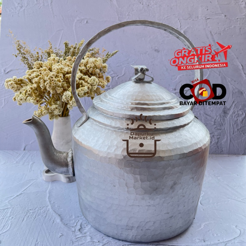 Aluminum teapot/scratch with a capacity of 6 liters of water | Shopee ...