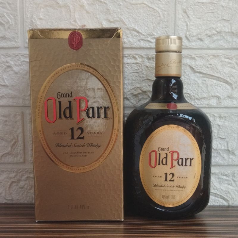 Grand Old Parr Empty Bottle 12 Years + 1 Liter Box | Shopee Philippines