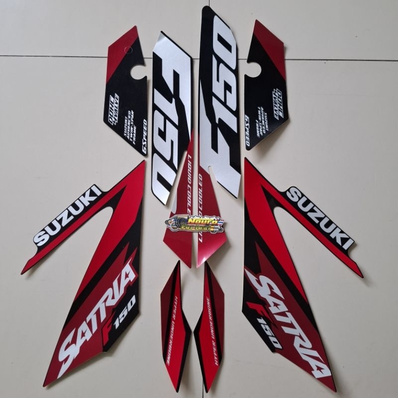 MERAH Striping suzuki satria fu f 150 led 2024 red standard body ...