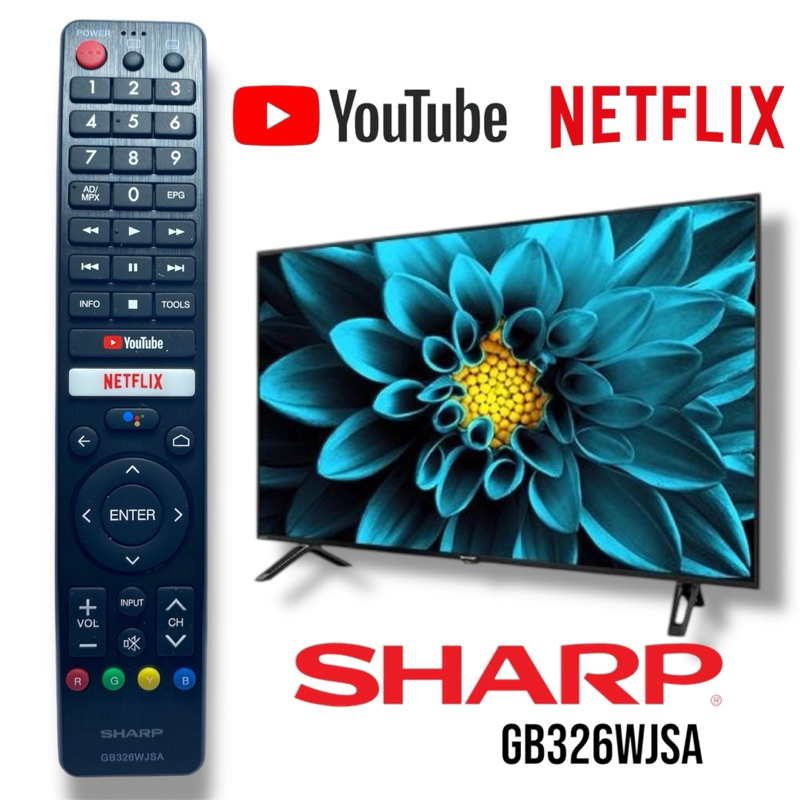 Sharp tv remote led smart tv sharp aquos remote sharp GB326WJSA tv led ...