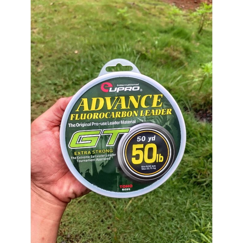 Eupro ADVANCE GT fluocarbon 50yd strong fishing Leader | Shopee Philippines