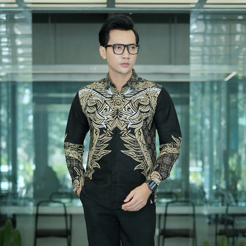 KEMEJA KATUN Adiwangsa Men's batik shirt, long sleeve, full fur, slim ...