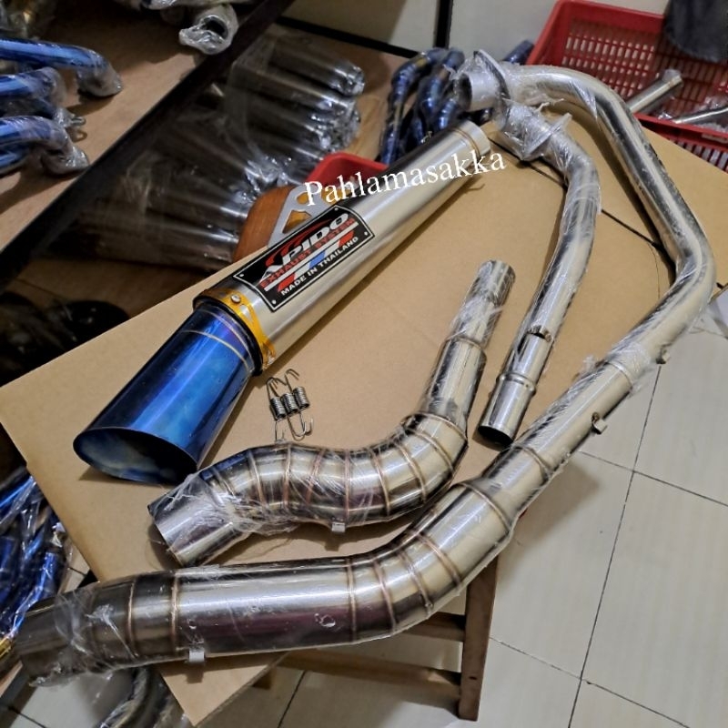 1set apido Conical OPEN SPEC exhaust pipe wave xrm 100 110 125 fury ...