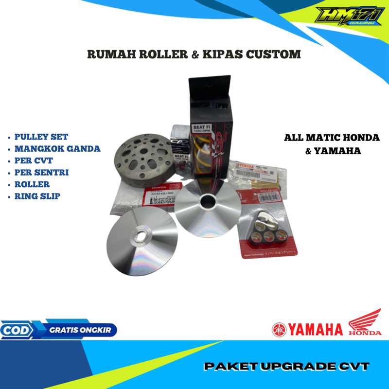 Cvt upgrade package full left lathe custom genio, beat deluxe, Scoopy ...