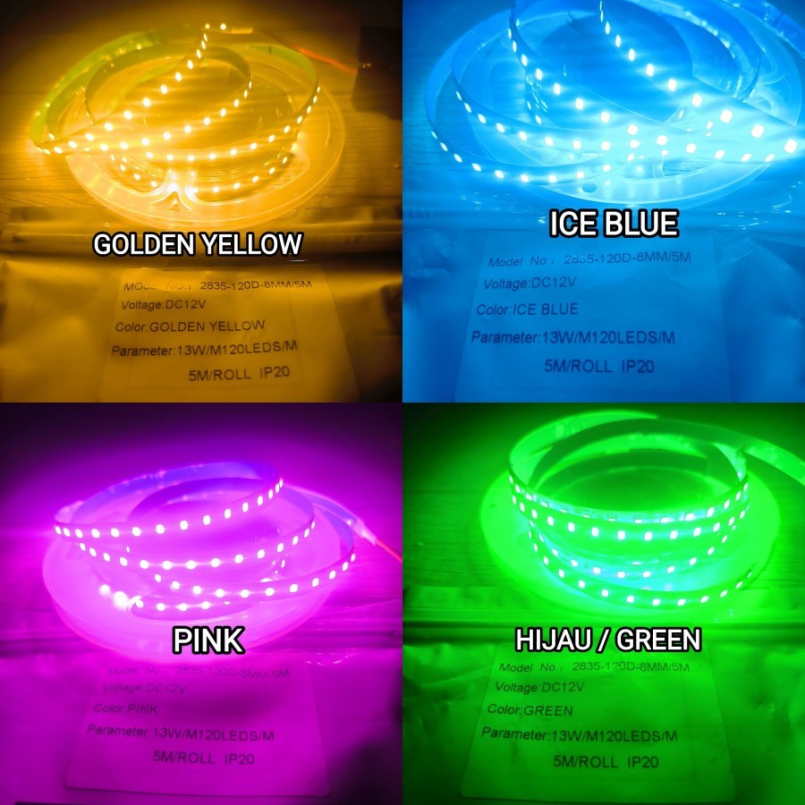 MATA NAVIGATE LED STRIP DC 12V 2835 120 LED IP20 5M 5 METER / ROLL 120 ...