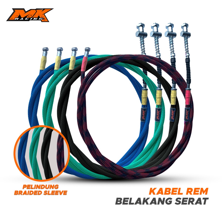 MK Racing Automatic Rear Brake Cable Fiber Motif MIO BEAT NOUVO SOUL M3 ...