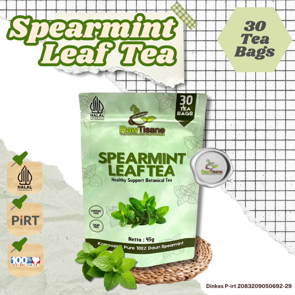 RAW TISASE Spearmint Leaf Tea: Spearmint Leaf Tea Bags All Variants ...