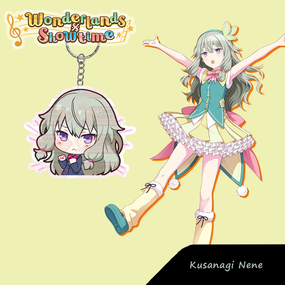 GANTUNGAN Sekai Kusanagi Nene Project Keychain | Colorful Stage Nene Chibi Keychain | Sekai ...