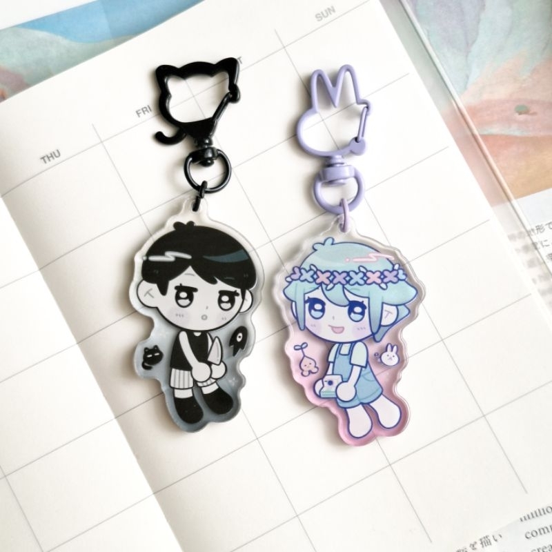 Omori & Basil Keychain by moonotone | Shopee Philippines