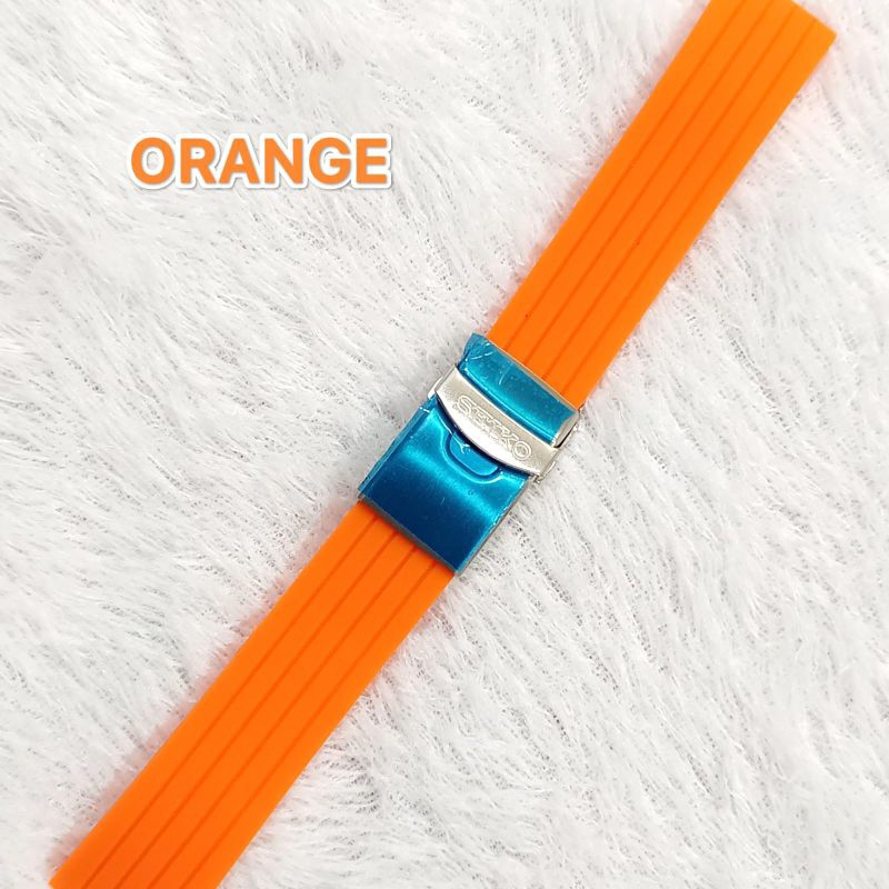Seiko rubber Strap/Watch Strap, chain model, size 22mm | Shopee Philippines