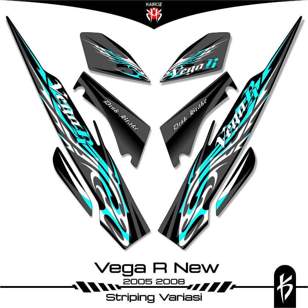 Striping VEGA R NEW SKU 2 STICKER YAMAHA VEGA R NEW 110 SIRIUS SPARK ...