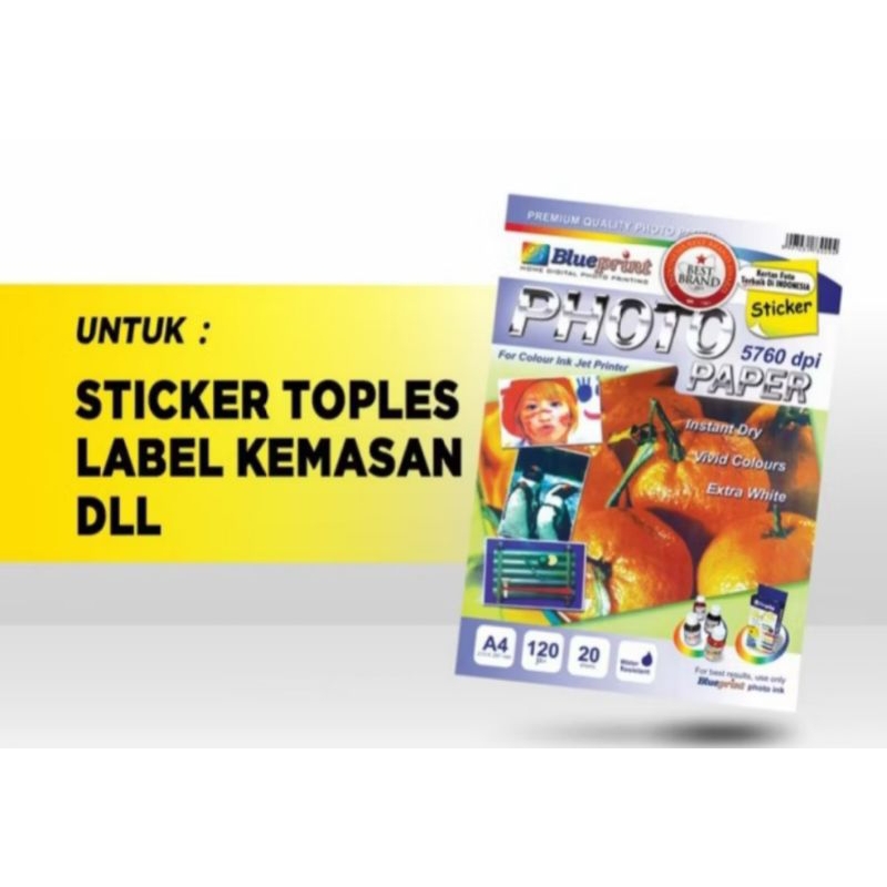 Original a4 blueprint 120 glossy sticker paper | Shopee Philippines