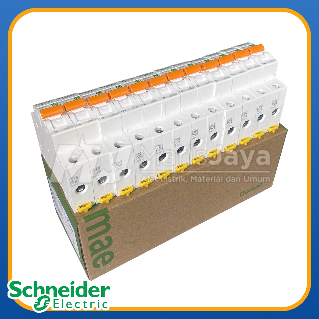 Mcb Domae SCHNEIDER 1 Phase 2A, 4A, 6A, 10A, 16A, 20A, 25A, 32A | 6ka (ORIGINAL) | Shopee ...