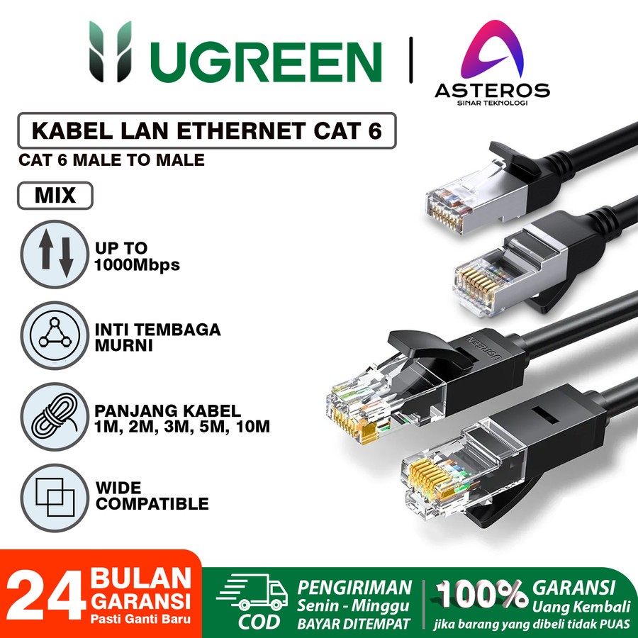 Ugreen Cat Lan Cable 6 Ethernet Gigabit Rj45 - Ugreen 50191 20159 Cat6 ...