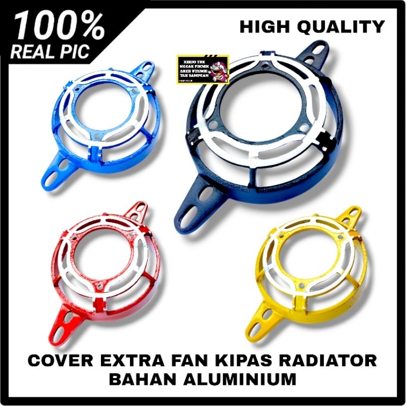 LOKAL Cover EXTRAFAN Local CNC Aluminum RADIATOR Fan VARIO NMAX MIO ...