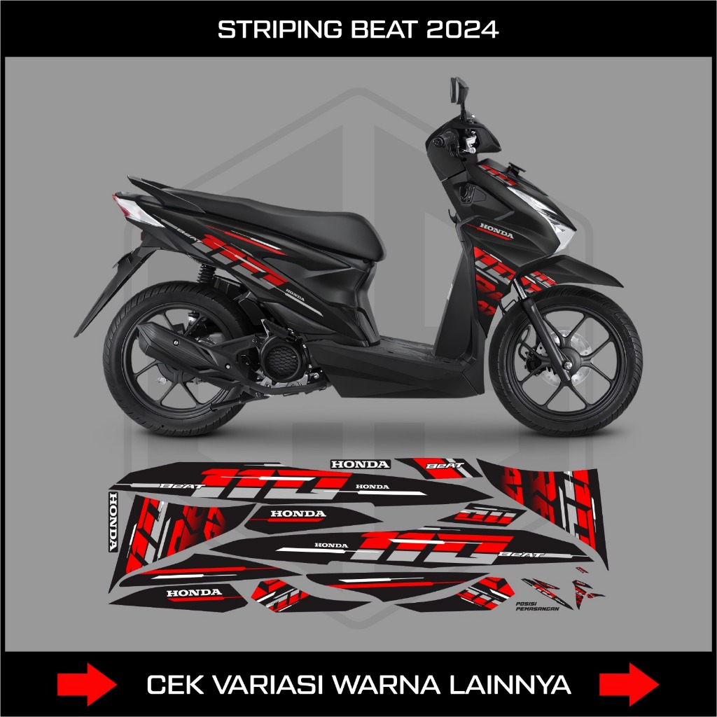 Latest BEAT MOTORCYCLE STRIPING STICKER VIETNAM EDITION / DECAL STICKER ...