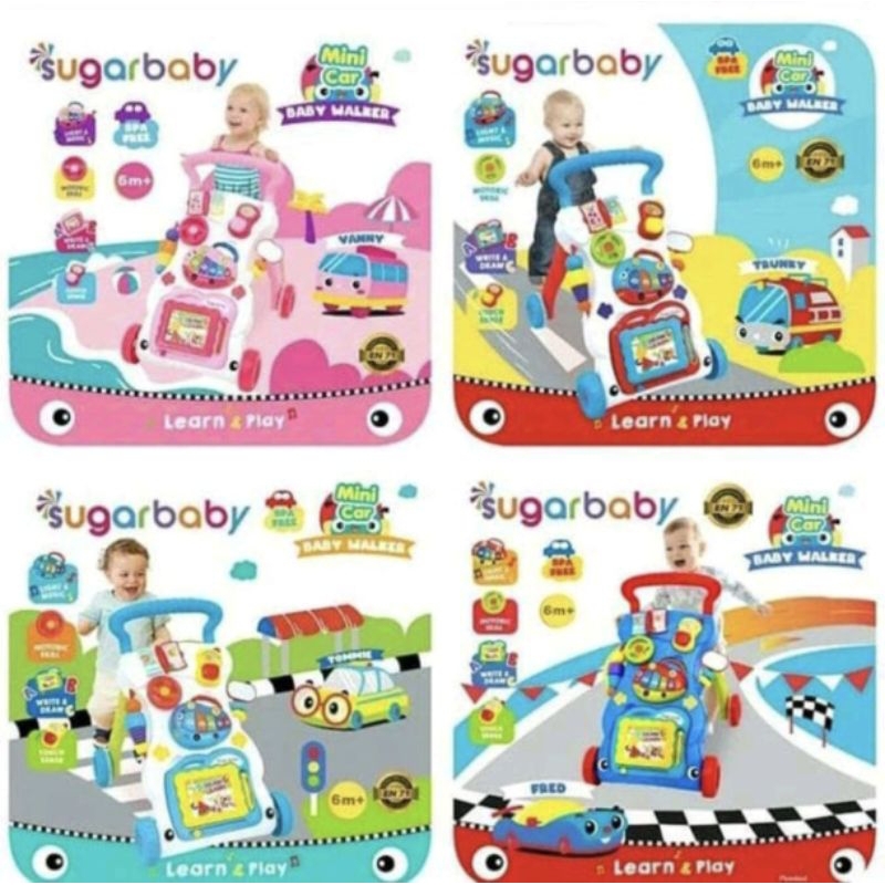 Sugar Baby Mini Car Walker/Push Toy Learning to Walk | Shopee Philippines