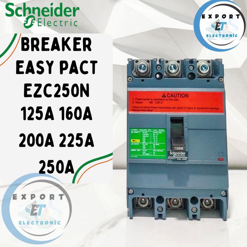Mccb Breaker Schneider Easy Pact EZC250N/EZC250F 125a 160a 200a 225a 250a | Shopee Philippines