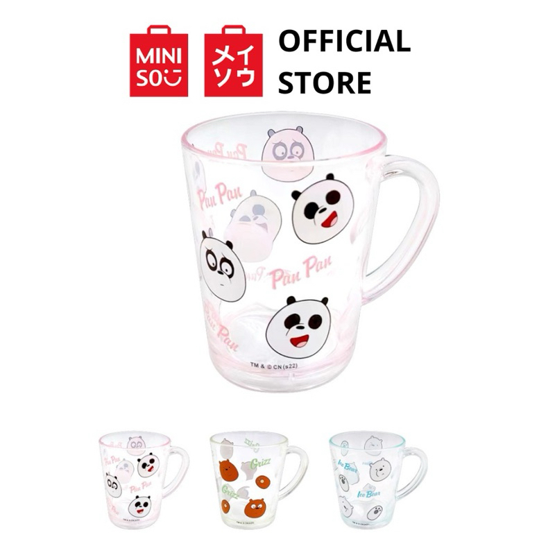Miniso we bare bears / Drinking cup drinking glass bathroom cup we bare ...