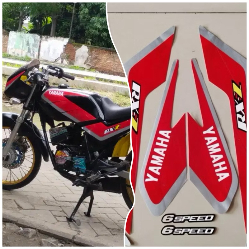 1992 YAMAHA RX-Z MOTORCYCLE LES LIS STRIPING STICKER | Shopee Philippines