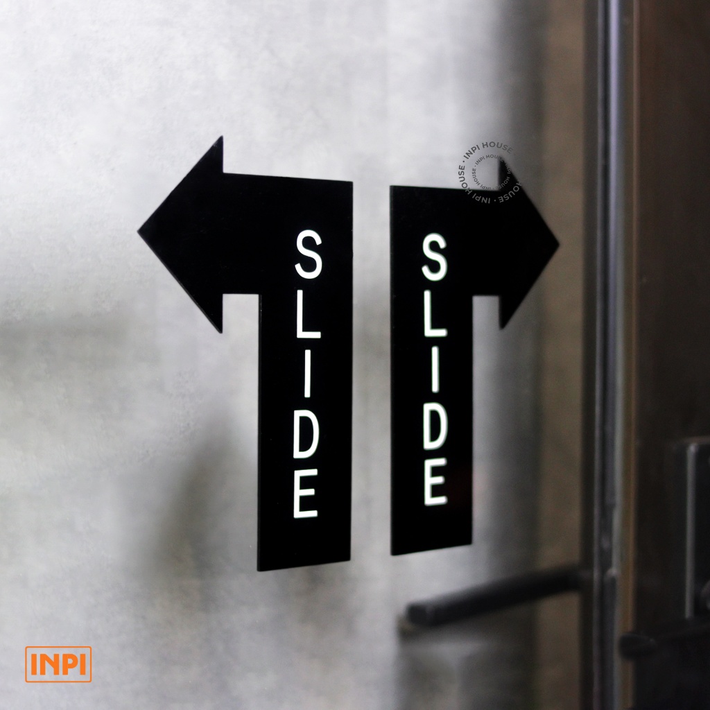 Sliding Door Shop Door Arrow Slide Sign - INPI House | Shopee Philippines